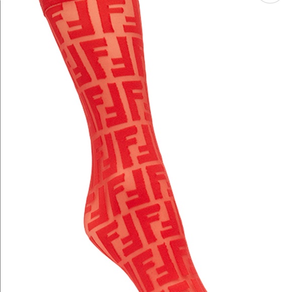 Fendi | Accessories | Fendi Logo Socks | Poshmark